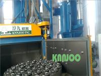 China Rotary Mesh Table Wheel Shot Blasting Machine Double Station for sale