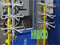China Rotary Hook Shot Blasting Machine For Aluminum Parts Surface Treatment Deburring for sale