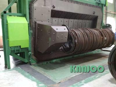 China Wire Rod Coil Surface Cleaning Shot Blasting Machine Of KNNJOO for sale
