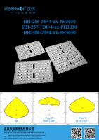 China High Power 3030 LED Lens 290×190mm High Transmittance LED Lens For Street Lighting, Parking Lot Lighting for sale