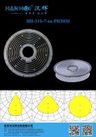 China 60°/90°/120° Available High Bay Lens 293.12×8.8mm 3030 / 2835 LED Lens for sale