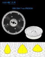 China 60°/90°/120° Available φ240mm 3030LEDs Uniform Distribution Low Glare Eco-Friendly Lens For High Bay Lighting for sale