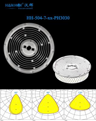 China 60°/90°/120° Available φ240mm 3030LEDs Uniform Distribution Low Glare Eco-Friendly Lens For High Bay Lighting for sale
