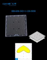China 120° Available 342pcs 286×286×9.3mm 5050LEDs High Transmittance Uniform Light Output Eco-Material LED Plant Lamp Lens for sale