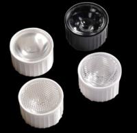 China Φ20mm Size 93% Transmittance PC/PMMA Material 8°/10°/15°/25°/30°/45°/60°/90°/120°/15×60°/25×60° Available Easy Installation LED Single Lens for sale
