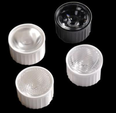 China Φ20mm Size 93% Transmittance PC/PMMA Material 8°/10°/15°/25°/30°/45°/60°/90°/120°/15×60°/25×60° Available Easy Installation LED Single Lens for sale