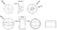 China 20°/30°/45°/60°/90° Available Φ20mm Size High Transmittance Eco-Friendly Water-Proof Easy Install Single Lens for sale