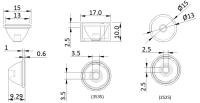 China 8 Lighting Angles Φ15mm Size 3030/3535 LEDs High Power Water Resistance LightWeight Single Lens for sale