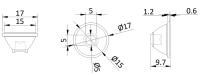 China Uniform Illumination 15°/30°/45°/60° Available Φ19.7mm XML5050LEDs Single Lens Easy Installation Lens for sale