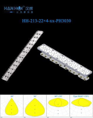 China Superior Clarity LED Street Flood Lighting Lens 88pcs Optimized for 3030 LEDs, Multiple Angles Beam & Minimal Light Loss for sale