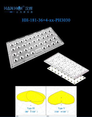 China Ultra-Durable Street Area Light Parking Lot Ligth Lens 253x120mm T2 T3 T4 T5 Models 36x4pcs 3030 LEDs IP65 Waterproof Glare Control for sale