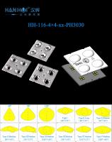 China Uniform Light Output 16pcs 3030LEDs 13 Types Light Distributions PC Material Lens Fit Streetlighting and Floodlighting for sale