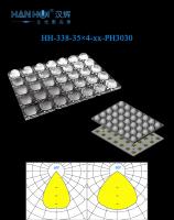 China 120×86mm Size 35×4pcs 3030LEDs Excellent Light Distribution Easy Installation PC Eco-Friendly Material Floodlighting Lens for sale