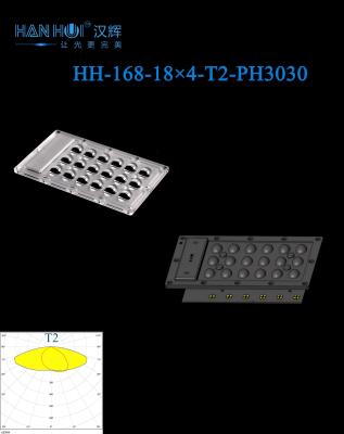 China High-Efficiency 3030 LED Optical Lens Durable 170x100.52mm UV-Resistant Precision-Engineered for Road Illumination Lens for sale