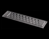 China Streetlighting Lens 28pcs 260×68mm Water-resistant High Transmittance Good Light Control 3030LEDs Lens for sale