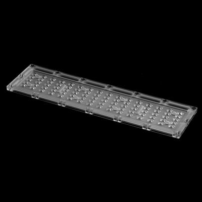 China Precision 3030 LED Optic System 295×80mm 80pcs Lamp Beads 92%+ Light Transmission for Floodlighting for sale