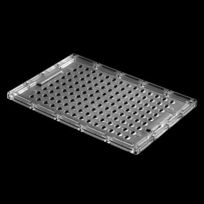 China Waterproof 241.35×170.35mm Size 126pcs 3030 LED Uniform Light Output Floodlighting Lens for sale