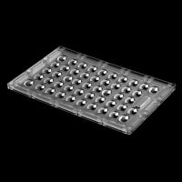 China IP65 Rated 3030 LED Lens 230x150mm PC Optics Material 168pcs Lamp Beads Road Lighting Lens for sale