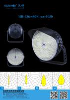 China 440pcs 3737&5050 LEDs High Power Multiple Light Distribution Available 470mm Superior Optics Lens For Stadium Lighting for sale