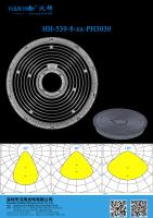 China 8 Rings UFO High Bay Light Lens φ263.8mm Size 3030/2835LEDs Waterproof Lens for sale