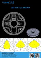 China Waterproof UFO High Bay Light Lens 92+% Transmittance 6 Rings 3030/2835LEDs Durable Material Lens for sale