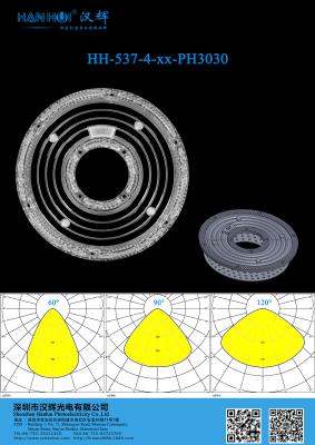 China 4 Rings Waterproof UFO High Bay Lighting Lens φ183mm Size High Power 3030/2835LEDs Lens for sale