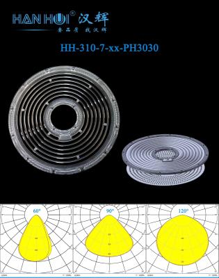 China 293.12×8.8 Dimensions UFO High Bay Lighting Lens Multiple Angles Light Distributions 3030/2835LEDs Light Lens for sale