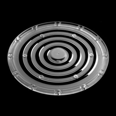 China 60°/90°/120° High Bay Lighting Lens 184×9.5mm Size High Transmittance Waterproof Lens for sale