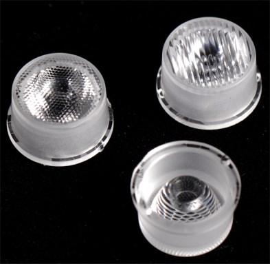 China Single Lens PC/PMMA Material φ15mm Dimension Multiple Angles Available 3030/2835/3535LEDs Lens For Brightening for sale