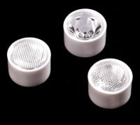 China Brighten Single Lighting Lens φ15mm 10°/15°/30°/45°/60°/10×60°/15×50°/30×60° Angles Available High Transmittance Lens for sale