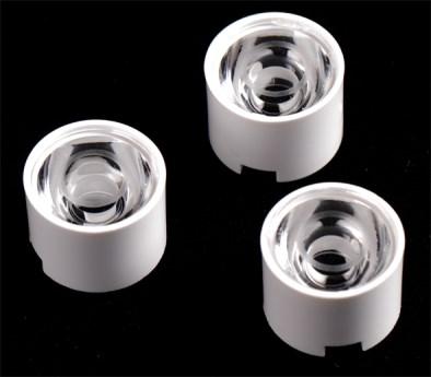 China φ18.96mm Precision Dimensions PC/PMMA Material Five Types of Light Distributions Single Lens For Brighten for sale