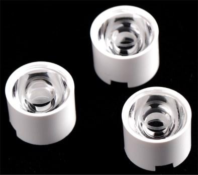 China φ20mm Size 93%+ Transmittance PC&PMMA Durable Material Lightweight Brighten Single Lens for sale