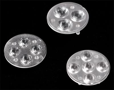 China Indoor Lighting Lens PC/PMMA Durable Material 93%+ Transmittance φ67mm 3030LEDs Lens for sale