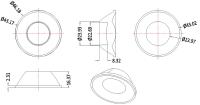 China 93%+ Transmittance Indoor Lighting & Flashlight Lens φ46.18mm Precision Dimension Control Lens for sale