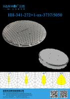 China Waterproof Stadium Lamp Lens 3737/5050LEDs Precision Optical Lens for sale