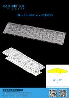 China Optical Grade PC Flood Light Lens 295×80mm 92% Transmittance for sale