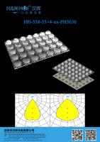 China 140pcs 3030 LED Lens 120x86mm 60°/90° Beam Angle for Flood Light for sale