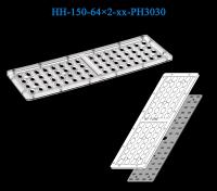 China 128 pcs 3030 LEDs Optical Grade PC Material Environment-Friendly Lens For Street&Flood Lighting for sale