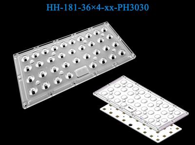 China 144 pcs 3030/2835 LEDs Durable PC Material Water Resistant Lens For Street & Parking Lot Lighting for sale