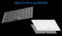 China 232 pcs 3030 LEDs Multiple Angles Available Low Glare Waterproof Street Lighting Lens for sale