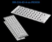 China 290*126mm Size 168pcs 3030LEDs Waterproof Uniform Light Output Street Lighting Lens for sale