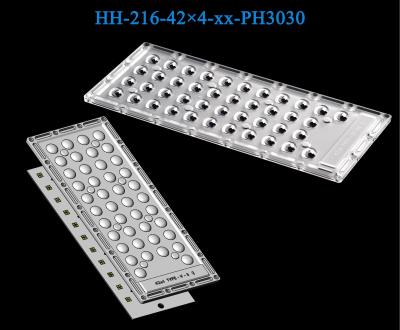 China 290*126mm Size 168pcs 3030LEDs Waterproof Uniform Light Output Street Lighting Lens for sale