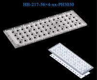 China 345*130mm Size 224pcs 3030LEDs High Transmittance Durable Material Street Lighting Lens for sale