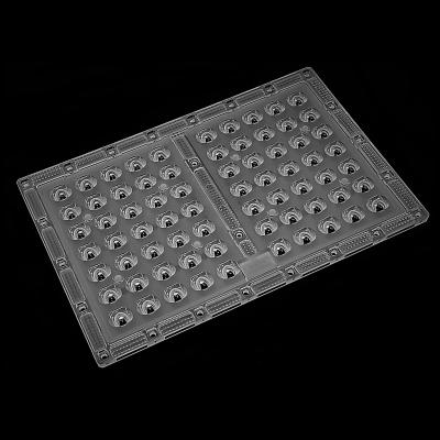 China 290×190mm Size Lens 280pcs 3030LEDs Eco Material High Transmittance Parking Lot Lighting Lens for sale