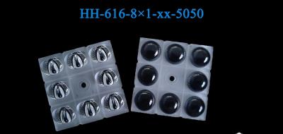 China Precision-Engineered Lens 49.8×49.8mm 8pcs Chips For Optimized Street Light Beam Pattern for sale