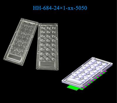 China Water Resistant Lens 173*71.4mm Dimensions 5050LEDs Glare Reduction Lens For Street Lighting for sale