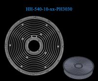 China Φ293mm Size 3030/2835LEDs Popular Precision Lighting LED Lens For 10 Rings UFO High Bay Light for sale