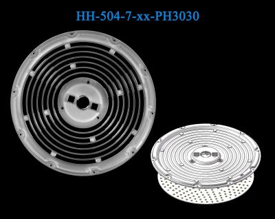 China 240mm Diameter Uniform Illumination Low Glare 7 Rings UFO Industrial Lighting Lens for sale