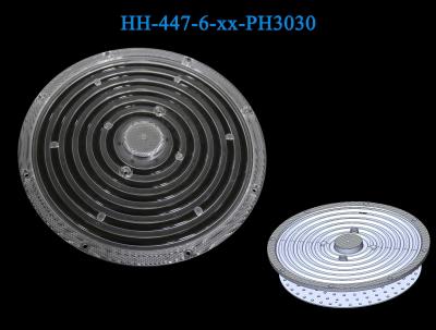China Diameter 226mm 2835 Type Chips Glare Reduction UFO Industrial Lighting Lens for sale