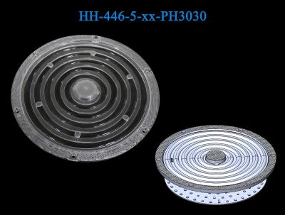 China Diameter 184mm 5 Rings 2835 Type Light Source High Power LED Lens For UFO High Bay Lighting for sale